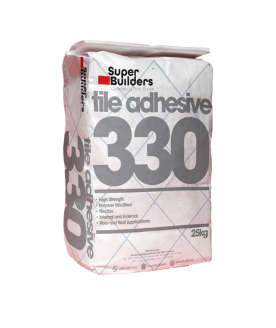 330 Tile Adhesive - Super Builders Tiling System